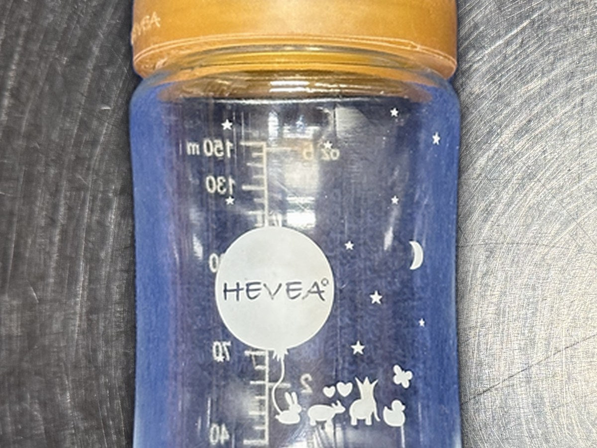 Hevea Wide Neck Glass Baby Bottle XRF Lead Test: Lead-Free (0 ppm ...